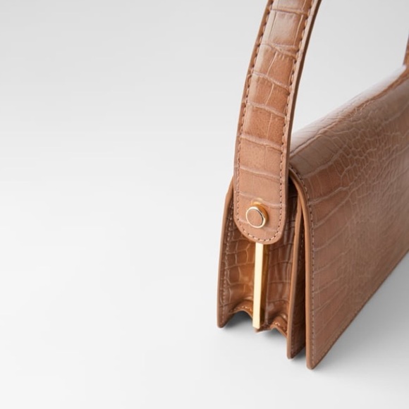 Zara | Bags | Zara Faux Croc Embossed Bag | Poshmark